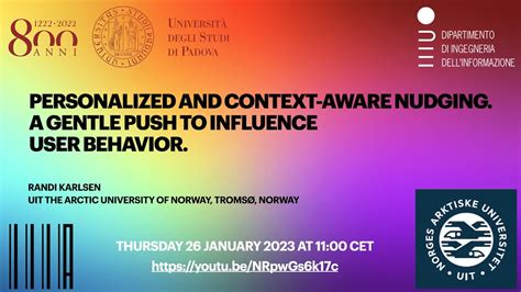 personalized and context aware nudging a gentle push to influence user behavior youtube