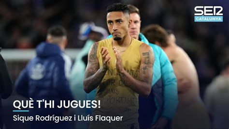 Què t hi Jugues en directe la derrota del Barça amb Lluís Carreras
