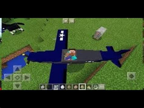 COMO HACER UN AVION EN MINECRAFT PE SIN MODS YouTube