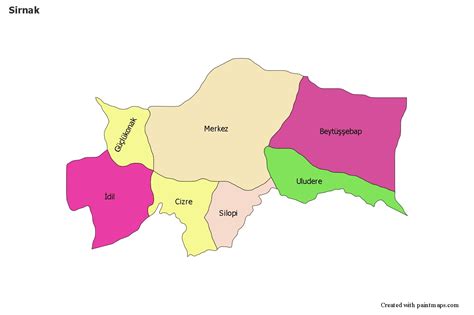 Sirnak I In Rnek Haritalar