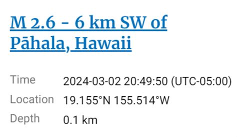 Temblor HOY En Estados Unidos 2 De Marzo Epicentro Y Magnitud Del
