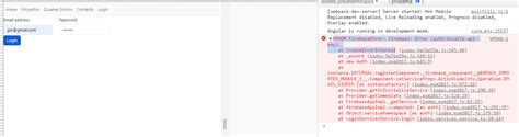ERROR FirebaseError Firebase Error Auth Invalid Api Key At