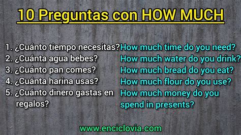 Cómo hacer preguntas con HOW MUCH en inglés YouTube
