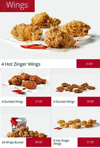 Kfc Menu Prices South Africa 2020 Order Kfc Online Kfc Online