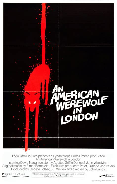 POSTER Um Lobisomem Americano Em Londres 1981 Toca O Terror