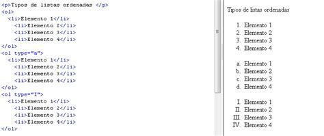 Listas HTML