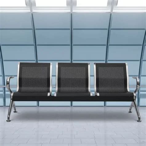 3 Link Metallic Office Bench Pogo Furniture