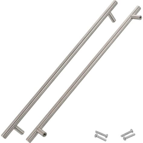 C64298 Lot De 2 Poignées De Meuble Entraxe 320 Mm Épaisseur 12 Mm