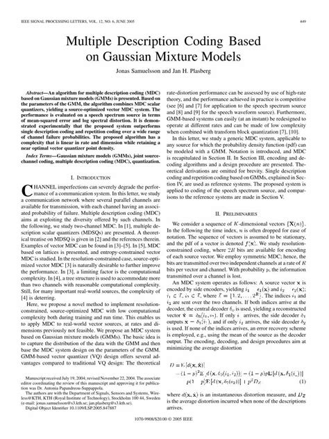 pdf multiple description coding based on gaussian mixture models dokumen tips