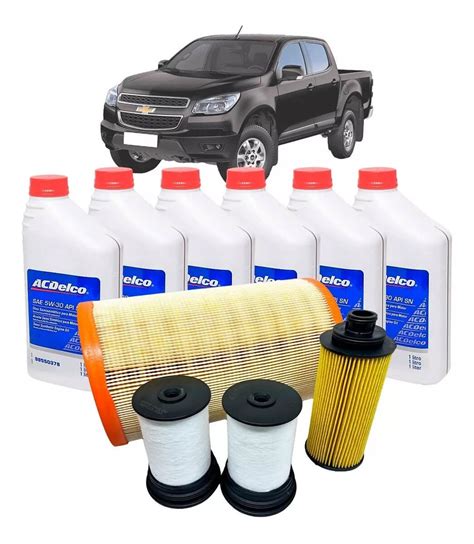 Kit Troca De Óleo Gm 5w30 Dexos 2 Nova S10 Diesel Filtros CiaDiesel