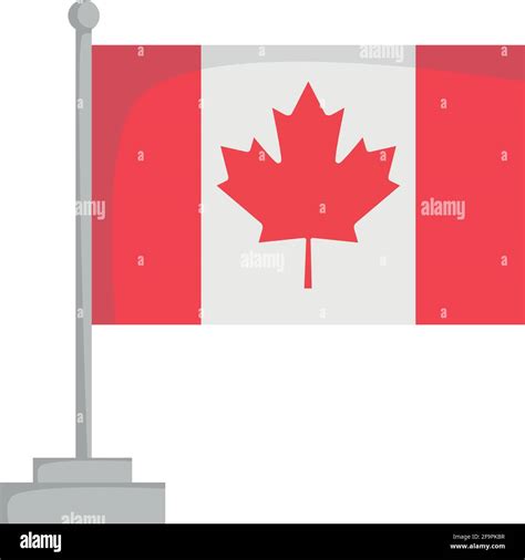 National Flag Of Canada Vector Illustration Stock Vector Image Art