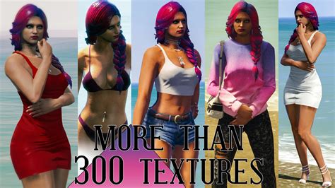More Than 300 Textures For MP Female GTA 5 Mod