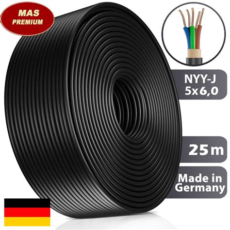 Erdkabel Starkstromkabel 25 m NYY J 5x6 mm² Kaufland de
