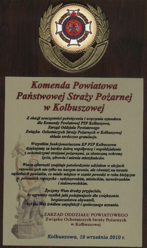 Komenda Powiatowa Pa Stwowej Stra Y Po Arnej W Kolbuszowej Kp Psp