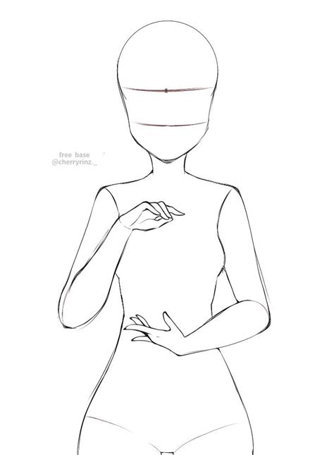 Pin By Cherryrinz On Free Base Drawing Reference Poses Easy Drawings