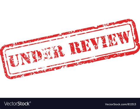 Under Review Rubber Stamp Royalty Free Vector Image