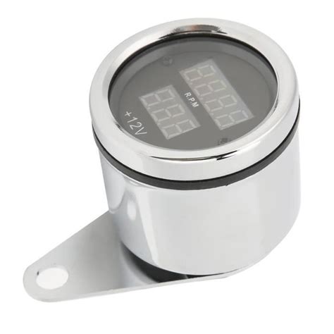 Akozon Jauge De Tachymètre Compteur De Vitesse Moto 12V Jauge De