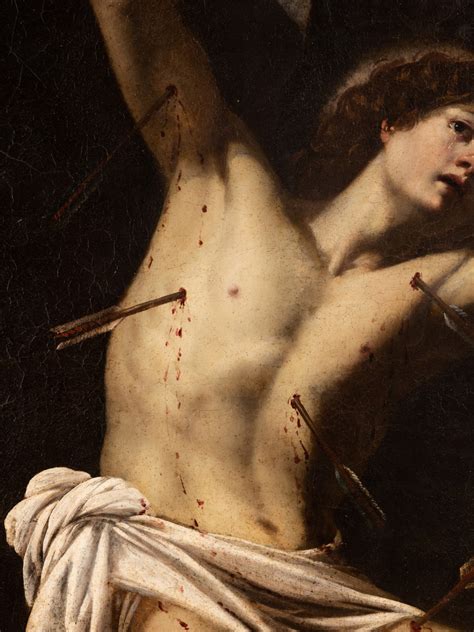Le martyre de Saint Sébastien école de Bologne vers 1600 1620 XVIIe