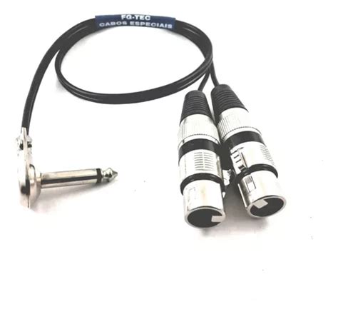 Cabo Splitter Y P Mono X Xlr F Mea Mono Metro Mercadolivre