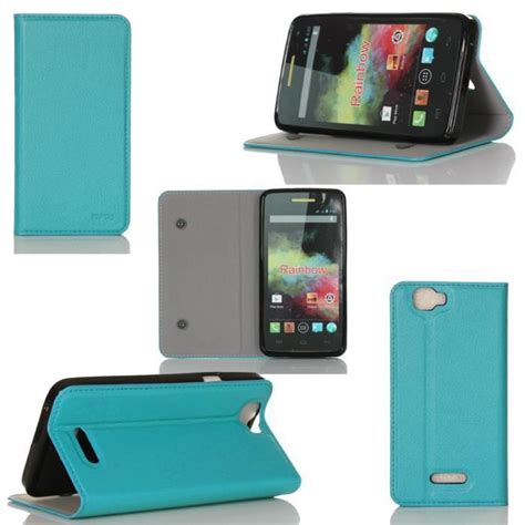Etui Coque Wiko Rainbow 4G Turquoise Housse Cdiscount Informatique