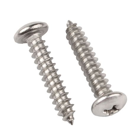 M3 304 Stainless Steel Phillips Cross Pan Head Self Tapping Screws Wood