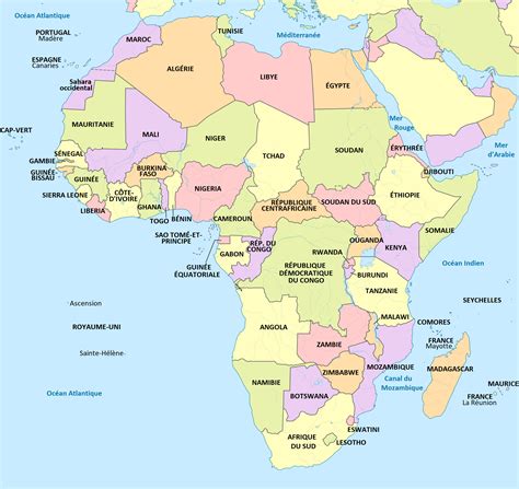 Présentation 51 imagen carte d afrique avec les pays et les capitales