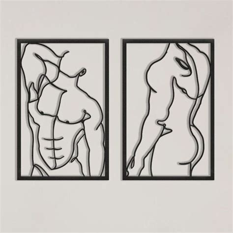 Naked Man Metal Wall Sign Set Of 2 Naked Man Metal Wall Decor