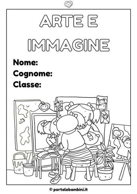 Copertine Per Quaderni Di Scuola Da Colorare Portalebambini It