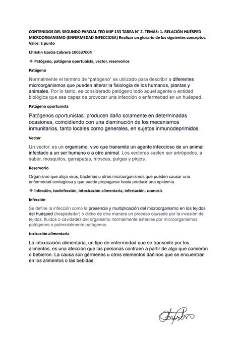 Tarea del segundo parcial de microbiología CONTENIDOS DEL SEGUNDO