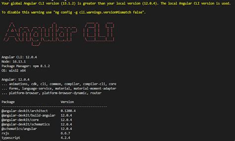 how to check angular version