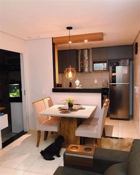 Pin de Carina Tomaz em casa Decoração sala e cozinha conjugada