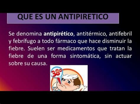 qué significa antipirético CONADEIP