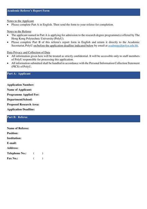 Free Referee Report Forms In Pdf Ms Word Excel
