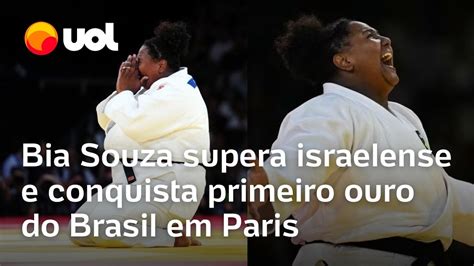 Ouro do Brasil Beatriz Souza vence israelense no judô e leva 1º