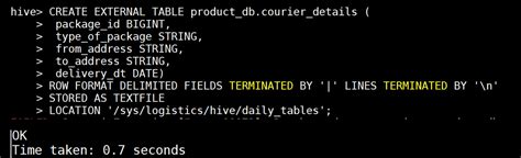 how to create a external table in hive