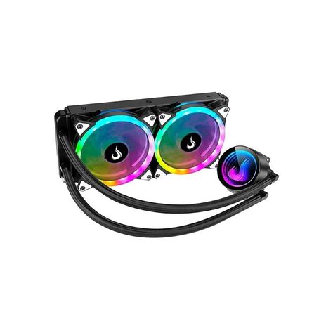 Water Cooler Rise Mode 240mm Black Led ARGB Ligar Led na Placa Mãe 3