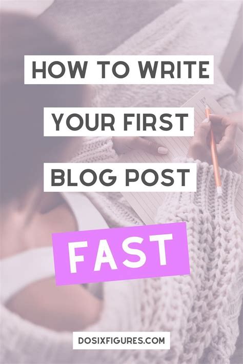 How To Write Your First Blog Post With Ideas Blog Writing Tips