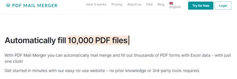 how to create a simple mail merge pdf mail merger