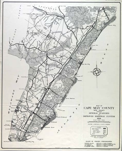 Maps Cape May County NJ 1948