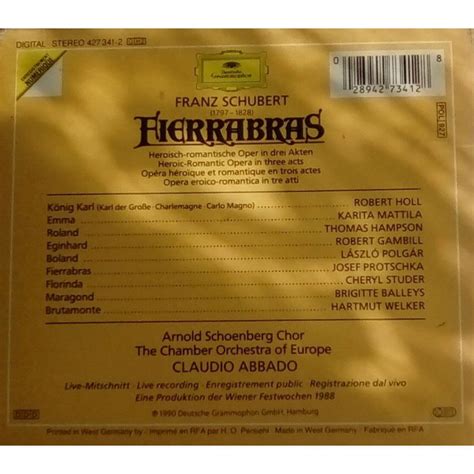 Fierrabras brigitte balleys thomas hampson lászló polgár chamber o