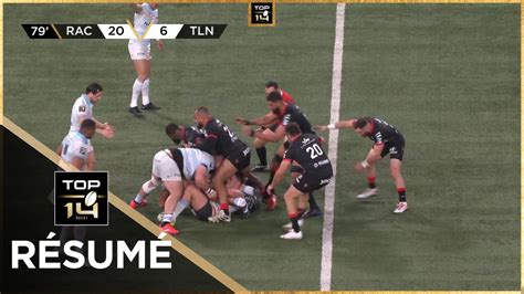 TOP 14 Saison 2023 2024 J18 Résumé Racing 92 RC Toulon Vidéo