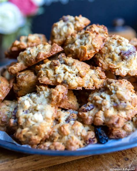 Cookies aux flocons d avoine noix et fruits séchés Recette Fruit