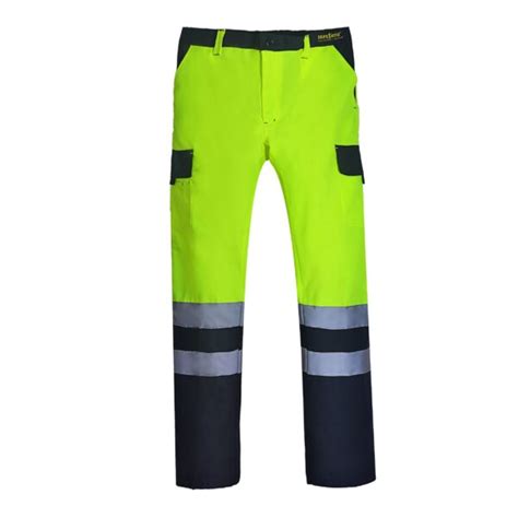 PANTALÓN VIAL BICOLOR CON CINTA REFLECTIVA POPLIN Valtech Uniformes