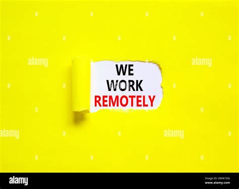 We Work Remotely Symbol Concept Words We Work Remotely On Beautiful