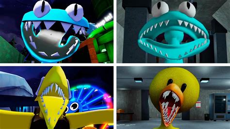 Rainbow Friends Chapter Yellow And Cyan S Jumpscares Original Vs