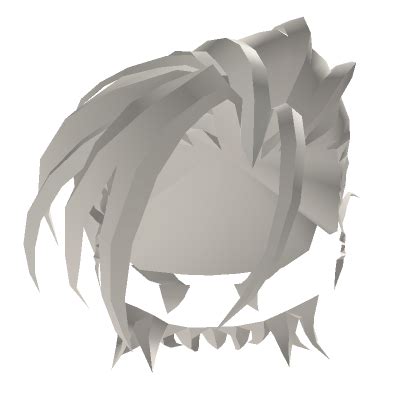 White Messy Anime Hair Roblox Item Rolimon S