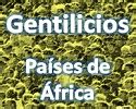 Gentilicios De Los Pa Ses De Frica Saber Es Pr Ctico