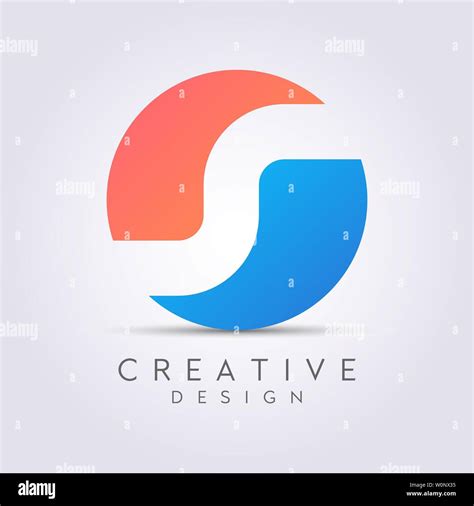 Combination Of Circle Wave And Letter S Vector Illustration Design