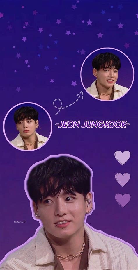 Jungkook Purple Themed Wallpaper Screen Wallpaper Bts Jungkook