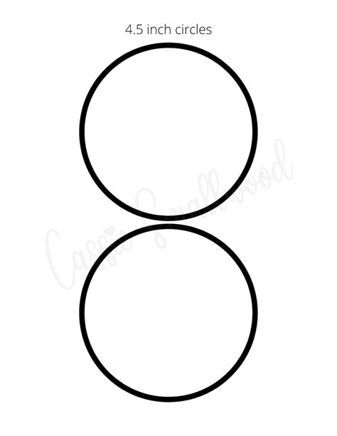 6 Inch Circle Template Printable